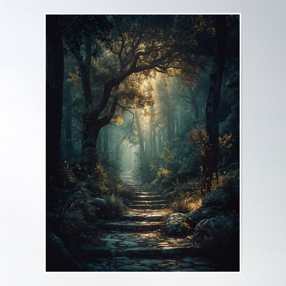 DOPAPRINT Sanctuary Of The Luminous Path Poster Wall Art, Modern Wall ...
