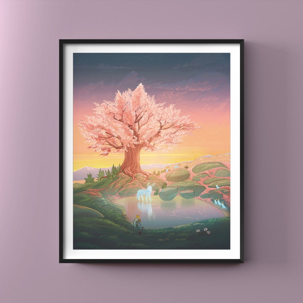 DOPAPRINT Satori Mountain Print, The Legend Of Zelda, Breath Of The ...