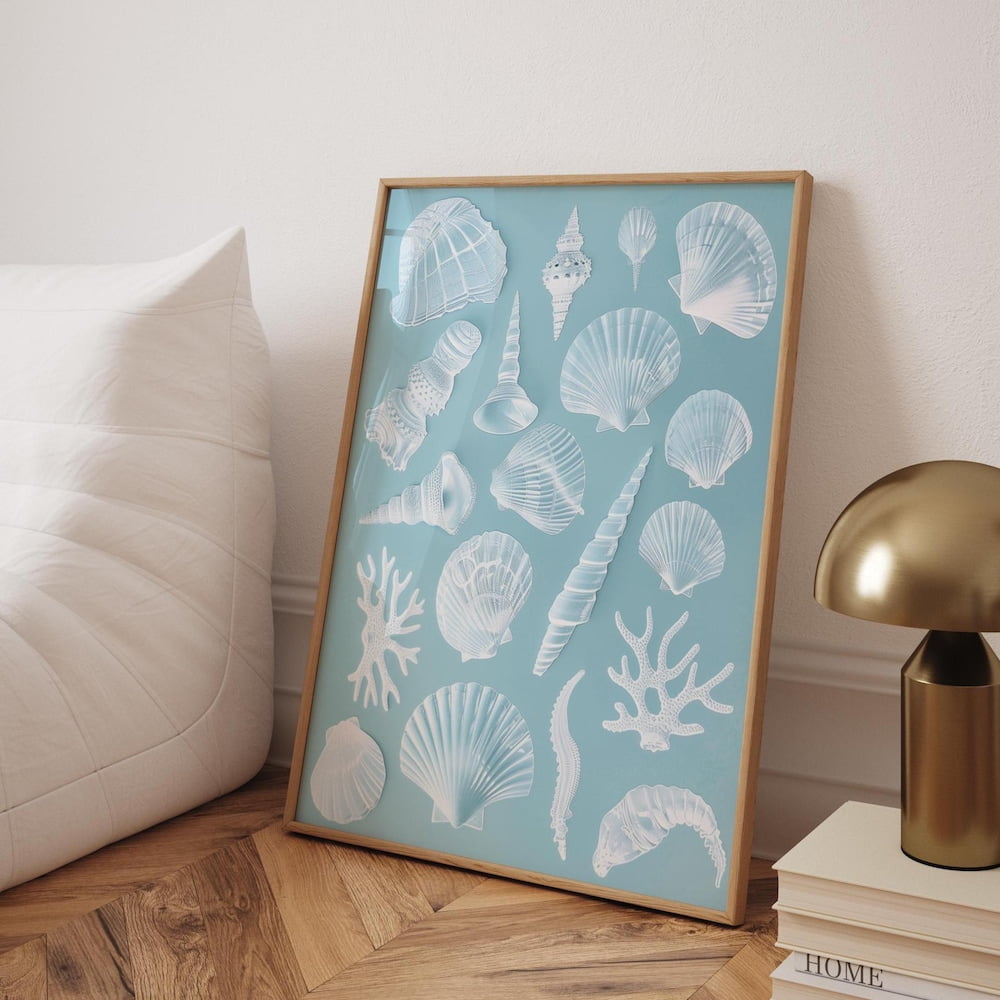 DOPAPRINT Sea Shell Wall Art Beachy Room Poster Coastal Decor Trendy ...