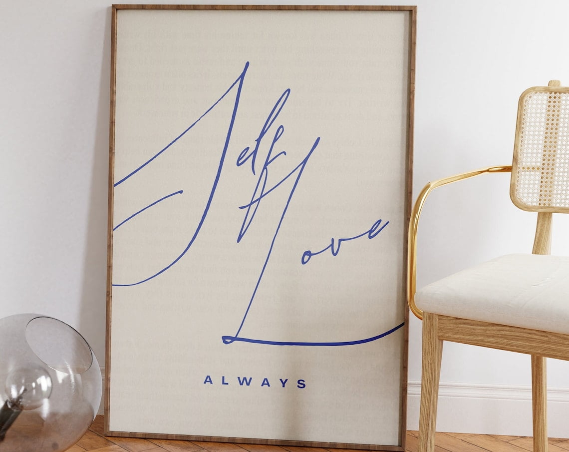 DOPAPRINT Self Love Print Inspirational Self Love Quote Poster ...