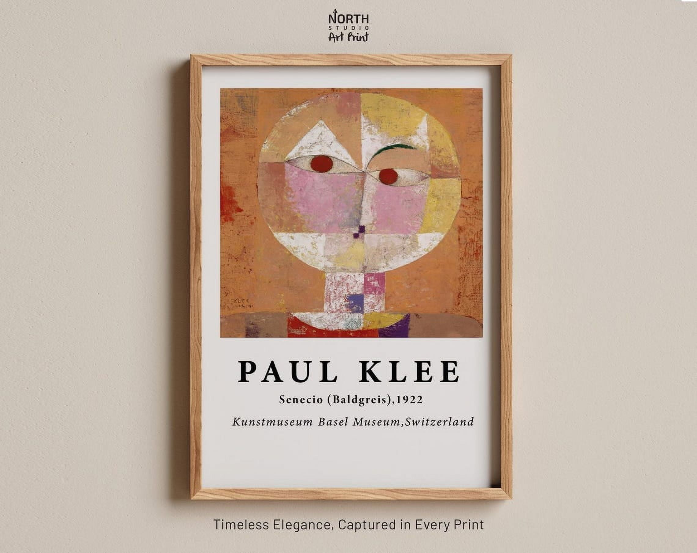 DOPAPRINT Senecio Print, Paul Klee 1922 Abstract Portrait Art Print ...