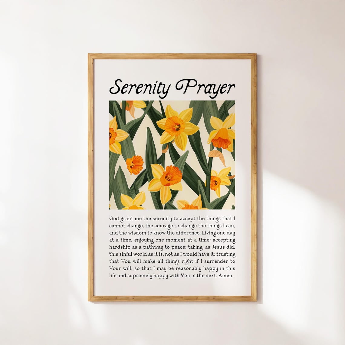 DOPAPRINT Serenity Prayer, Jesus Art, Bible Verse Wall Art, Christian ...