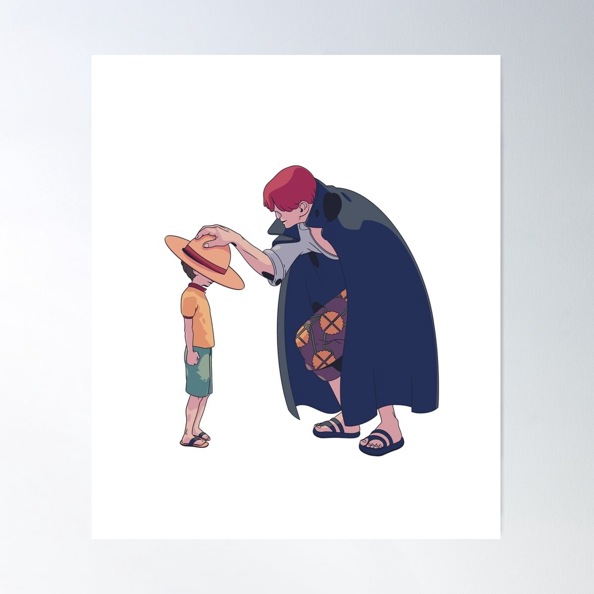 DOPAPRINT Shanks And Luffy Poster Wall Art, Modern Wall Decor NO FRAMED ...