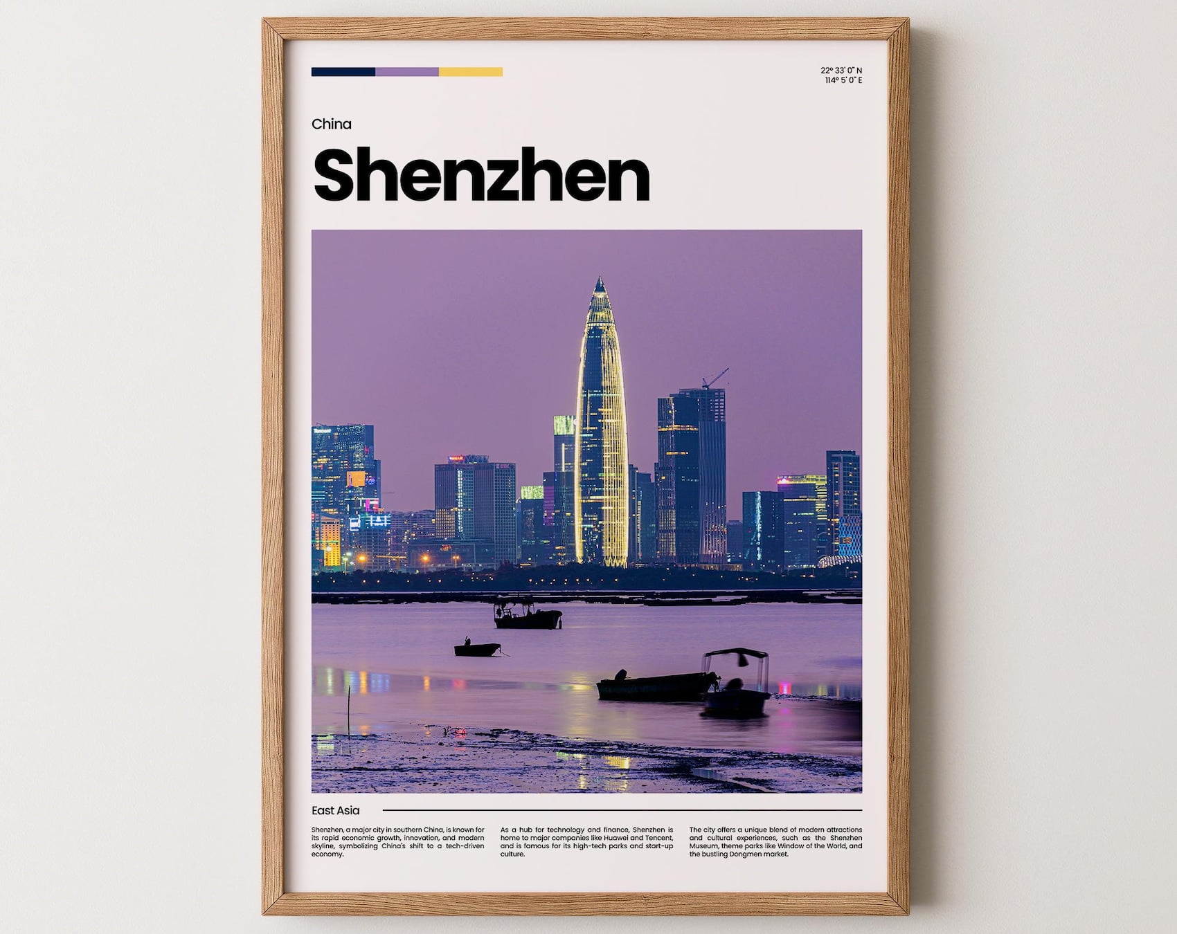 DOPAPRINT Shenzhen Poster, Shenzhen Print, Shenzhen Photo, Shenzhen Art, China Poster, China ...