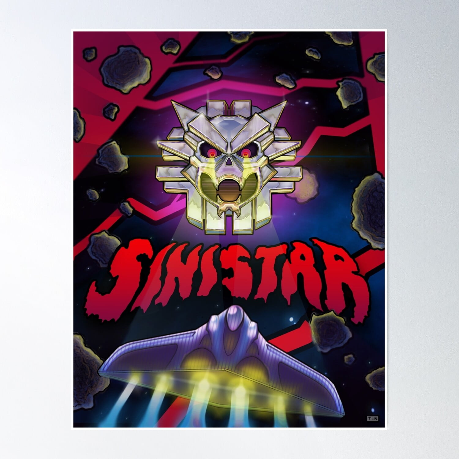 DOPAPRINT Sinistar Arcade Poster Wall Art, Modern Wall Decor NO FRAMED ...