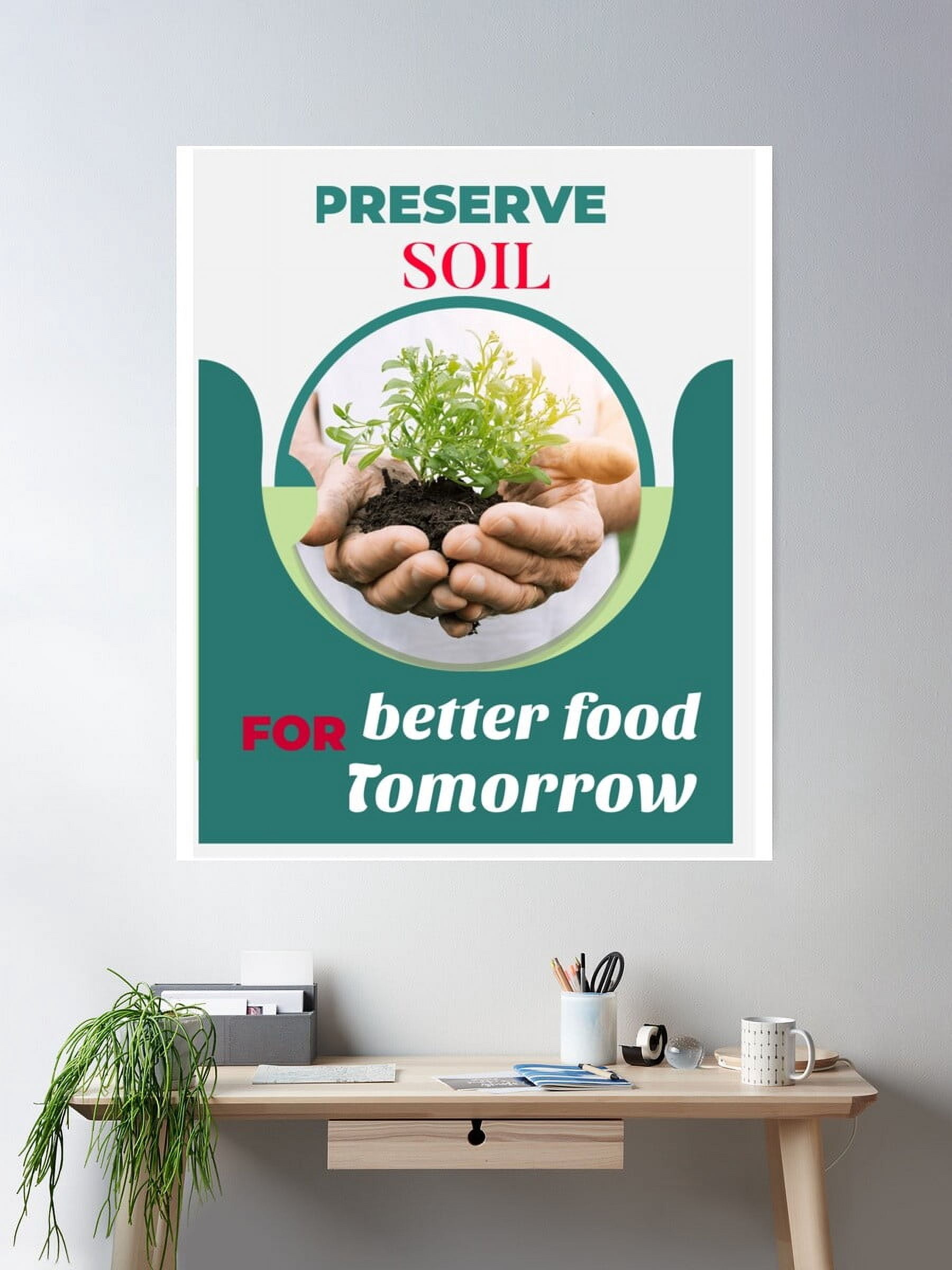 DOPAPRINT Soil Preservation Campaign Poster Wall Art, Modern Wall Decor ...