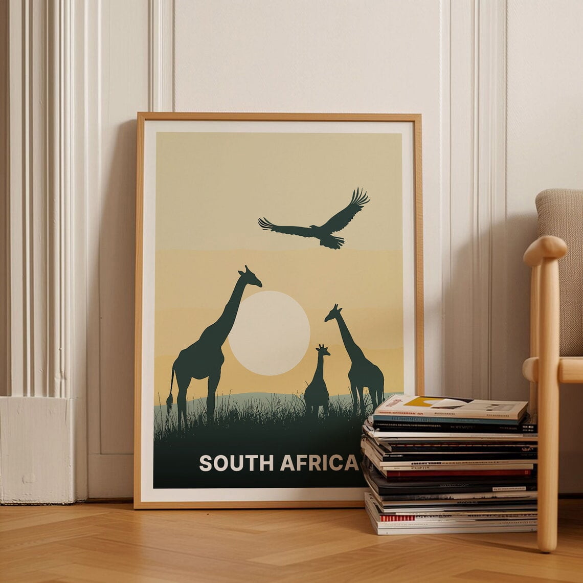 DOPAPRINT South Africa Retro Travel Poster, African Wall Decor, Vintage ...