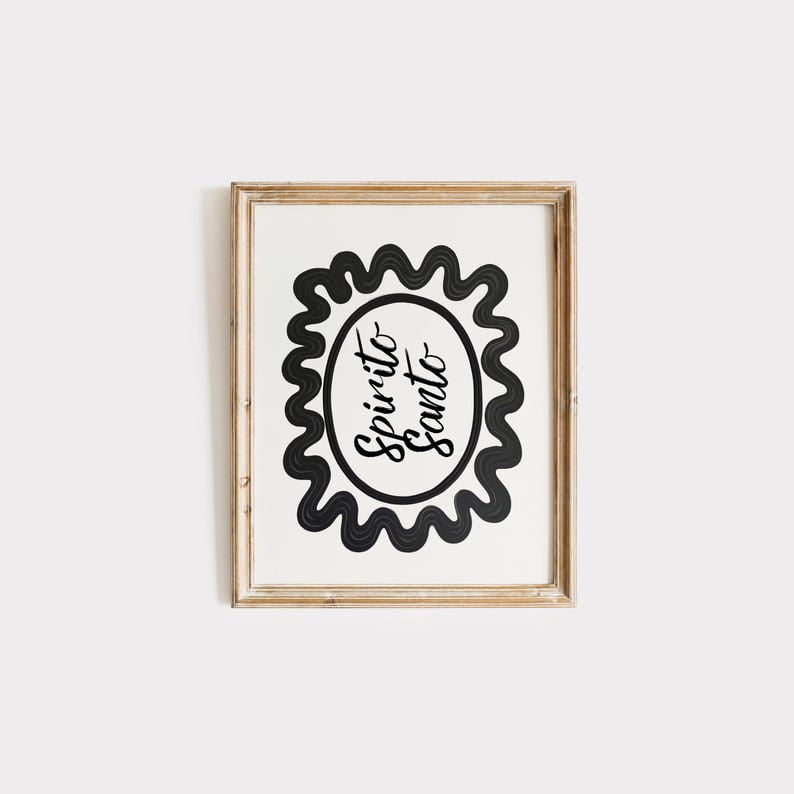 DOPAPRINT Spirito Santo Spanish Modern Christian Art Printable Girly ...