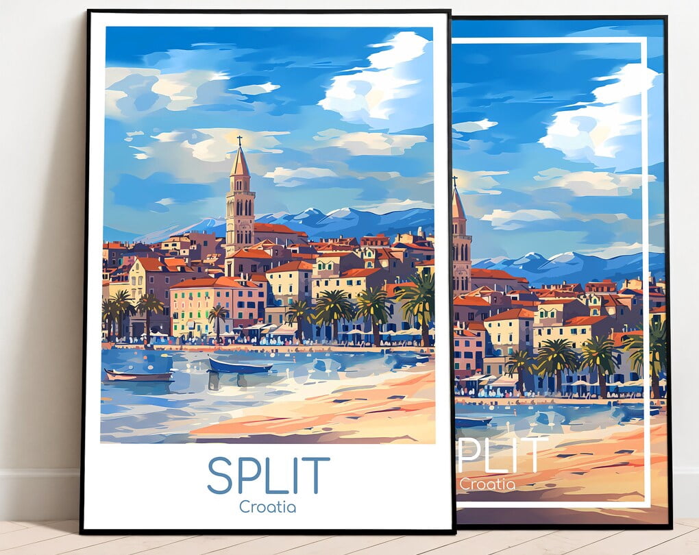 DOPAPRINT Split Travel Poster Classic Split Poster Classic Wall Art ...