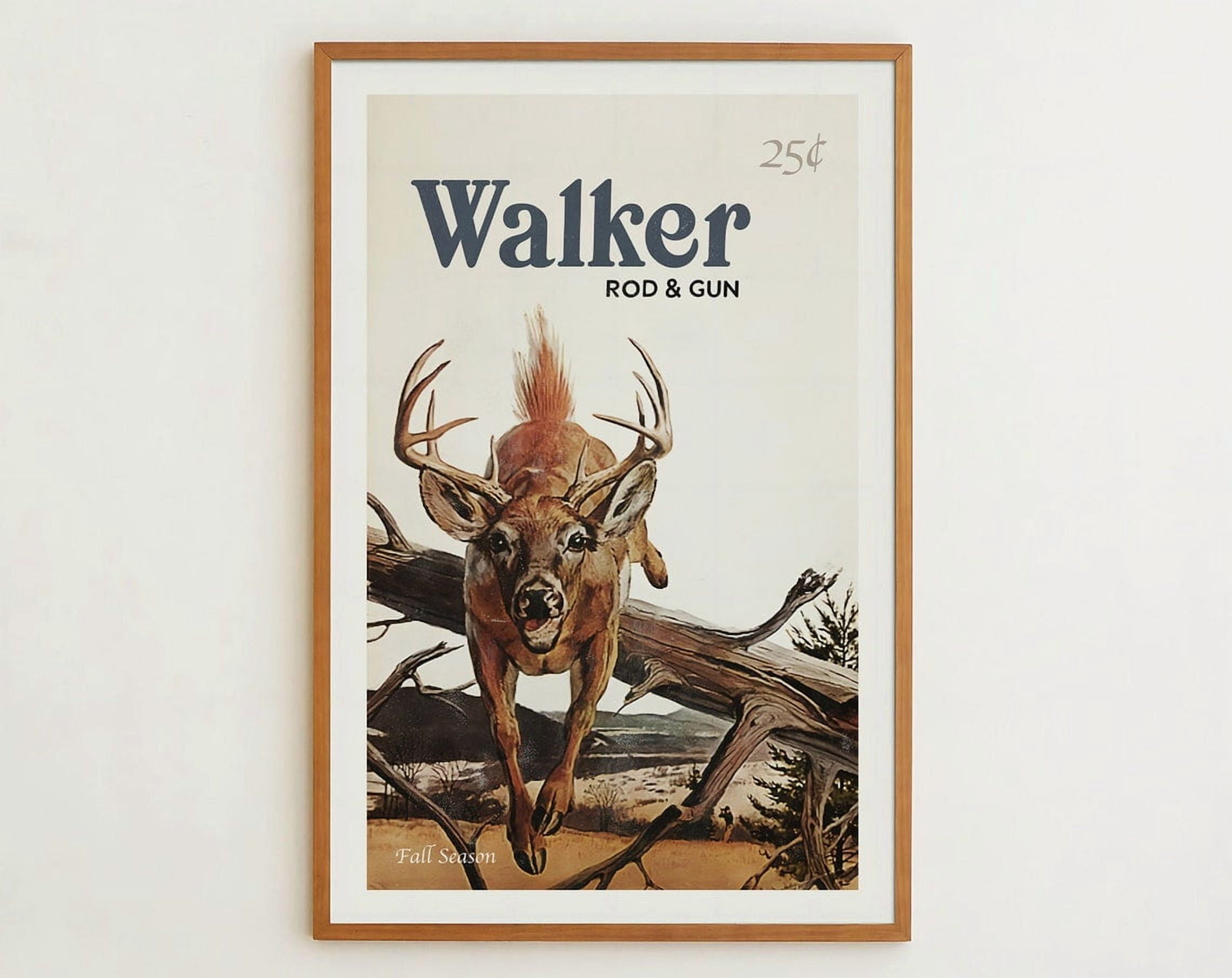 DOPAPRINT Stag Print Vintage Hunting Art Retro Fall Hunting Poster Dad ...