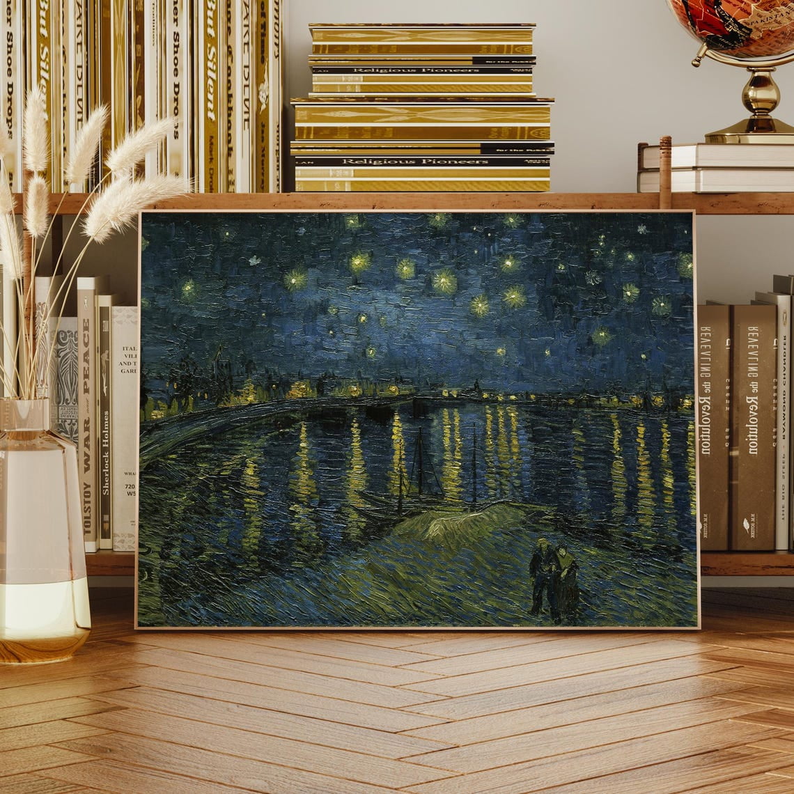 DOPAPRINT Starry Night Over Rhone By Vincent Van Gogh, Famous ...