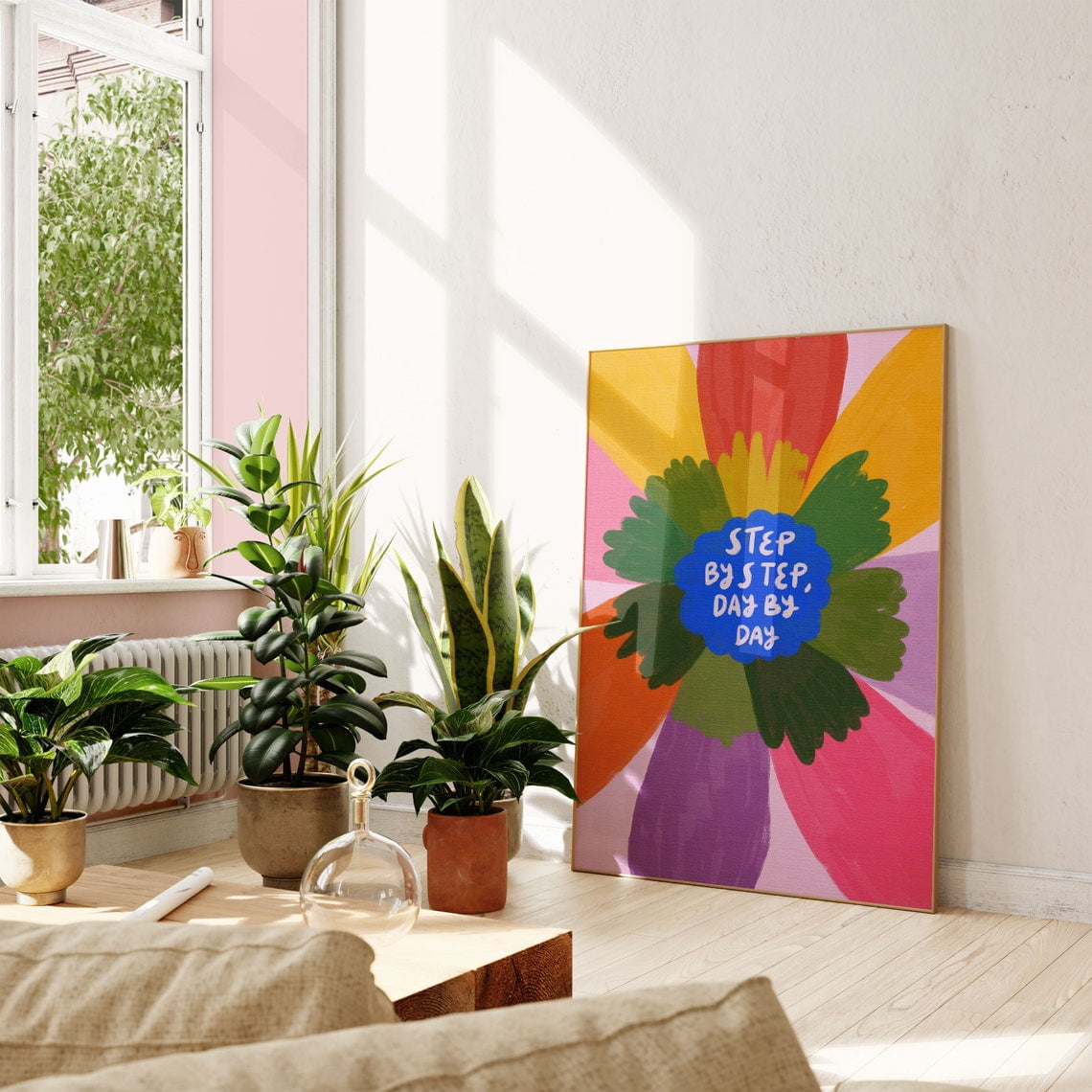 DOPAPRINT Step By Step Poster, Motivational Quotes Poster, Colorful ...