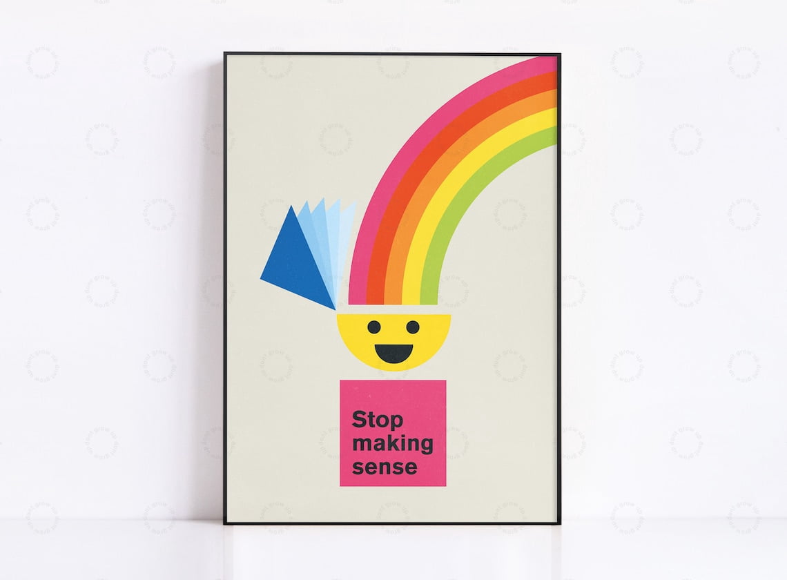 DOPAPRINT Stop Making Sense Bauhaus Print, Mid Century Modern ...