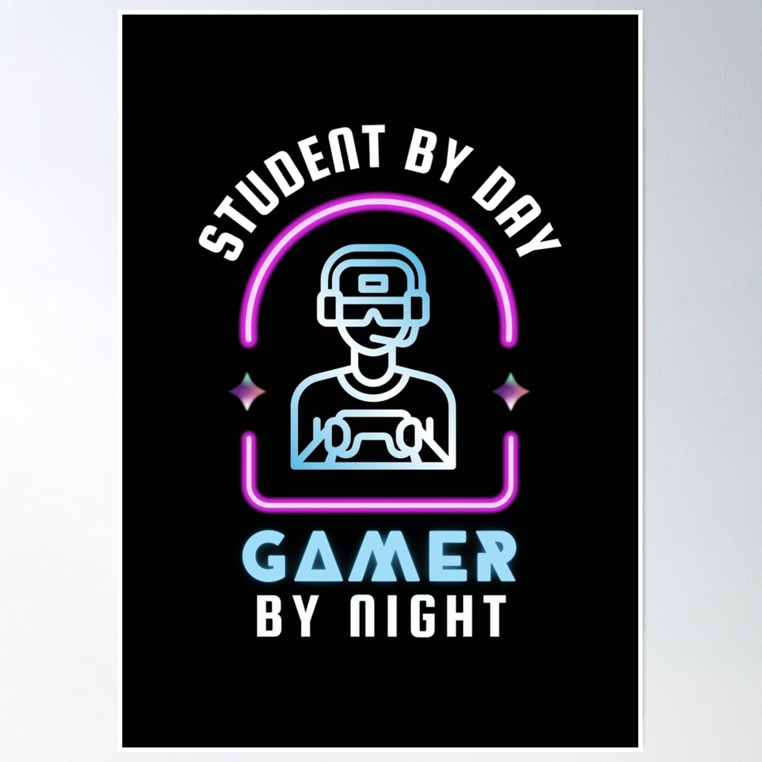 DOPAPRINT Student By Day Gamer By Night - Gaming Life - Gifts For ...