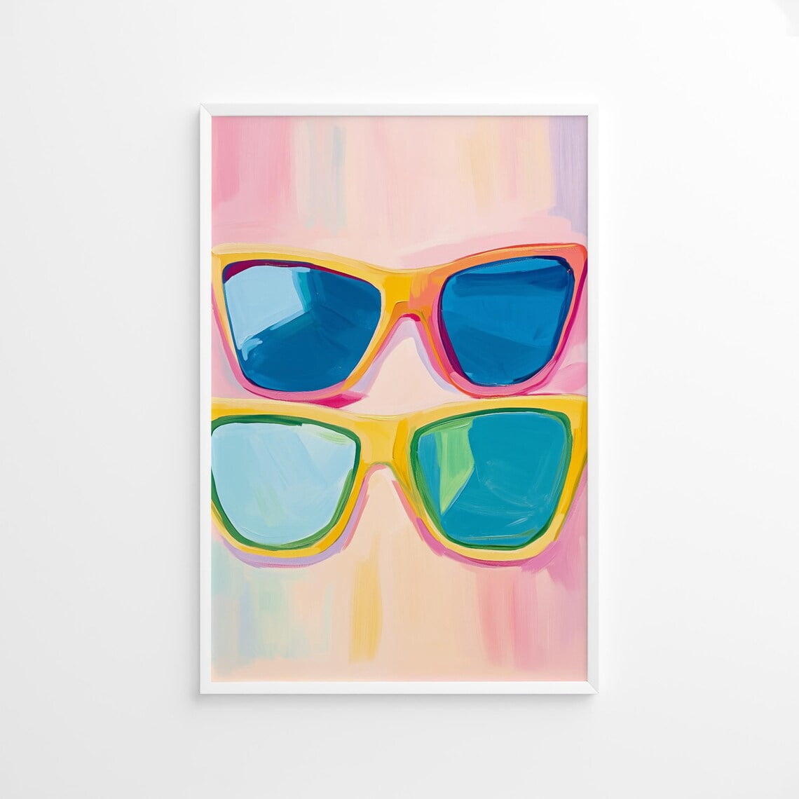 DOPAPRINT Sunglasses Poster, Fashion Wall Art, Summer Wall Decor, Beach ...