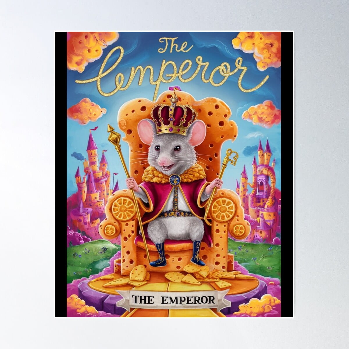 DOPAPRINT Tarot Card - The Emperor. Mouse Theme, Mouse Lover, Cute ...