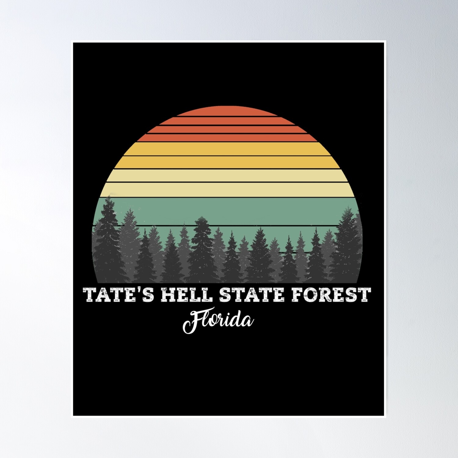 DOPAPRINT Tate'S Hell State Forest Florida Poster Wall Art, Modern Wall ...
