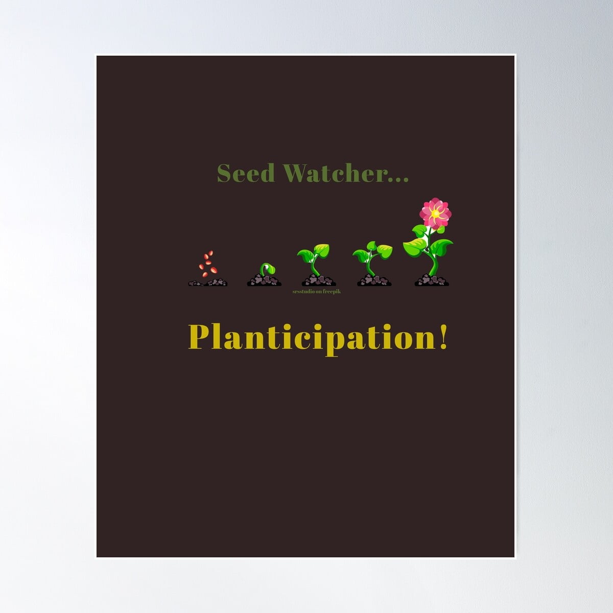 DOPAPRINT That First Sprout Feeling- Garden Enthusiasm Poster Wall Art ...