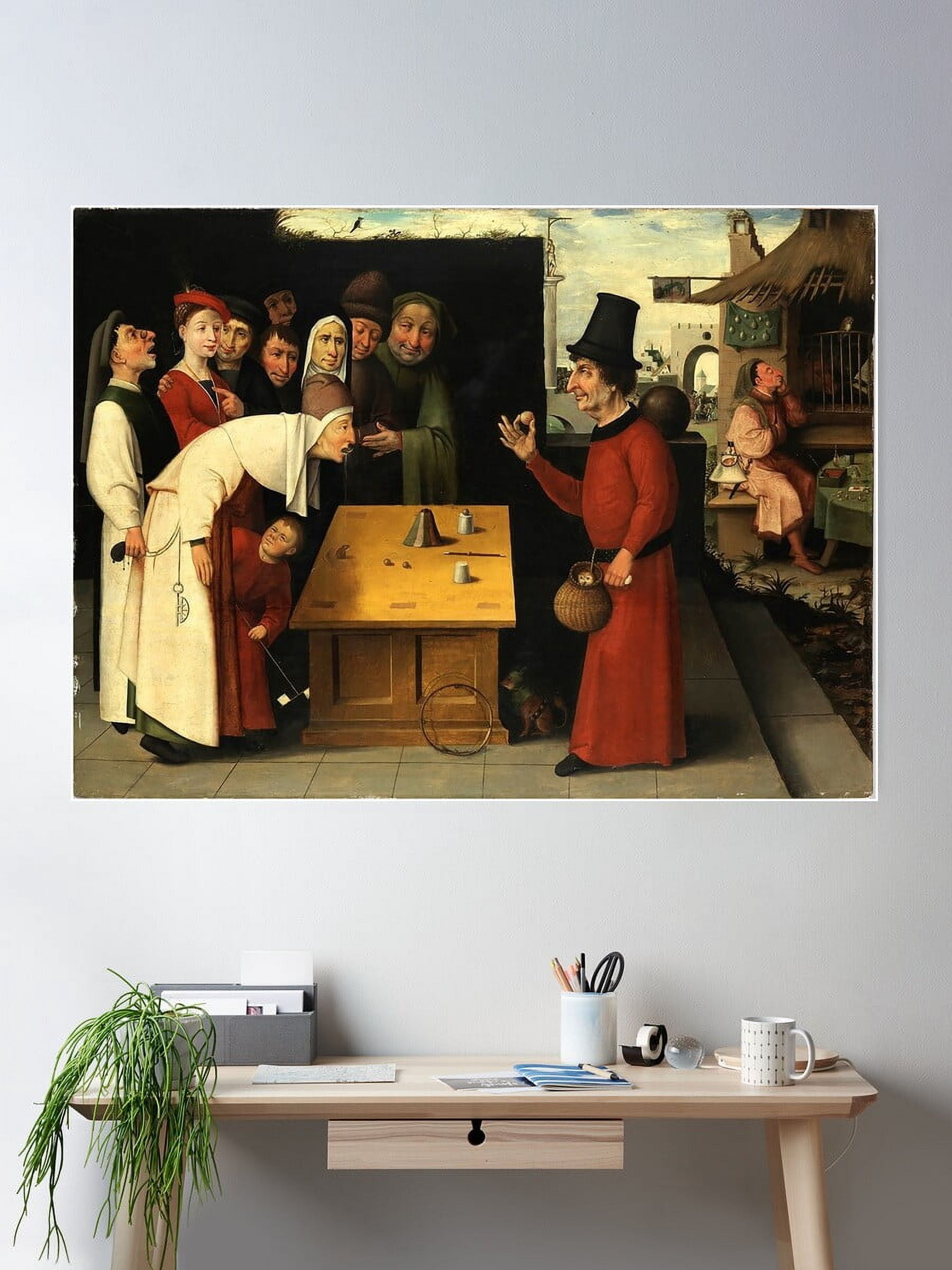 DOPAPRINT The Conjurer - School Of Hieronymus Bosch Poster Wall Art ...