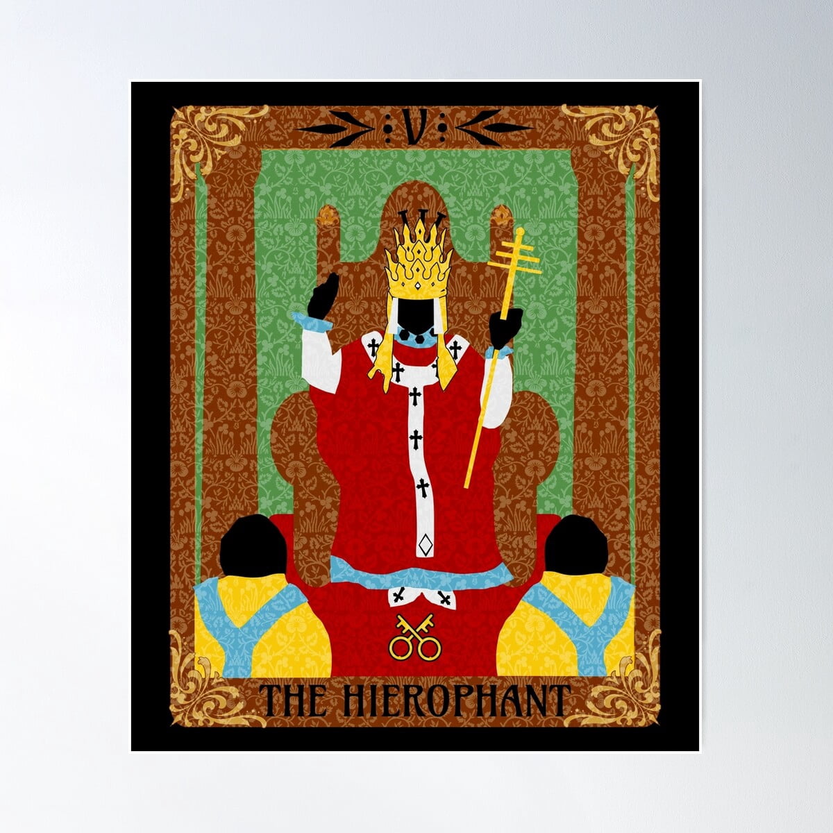 DOPAPRINT The Hierophant Tarot Card (V) Poster Wall Art, Bedroom NO ...