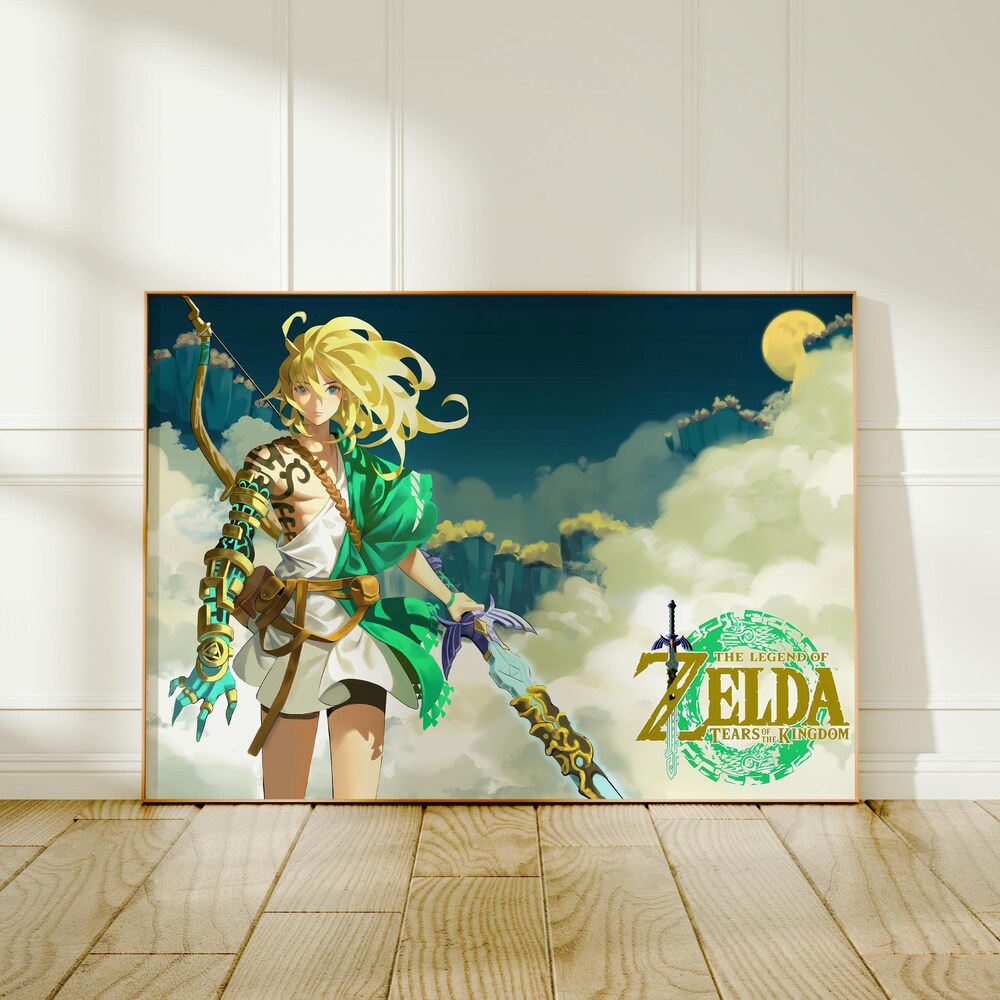 DOPAPRINT The Legend Of Zelda Poster, Princess Zelda Wall Art, Game ...