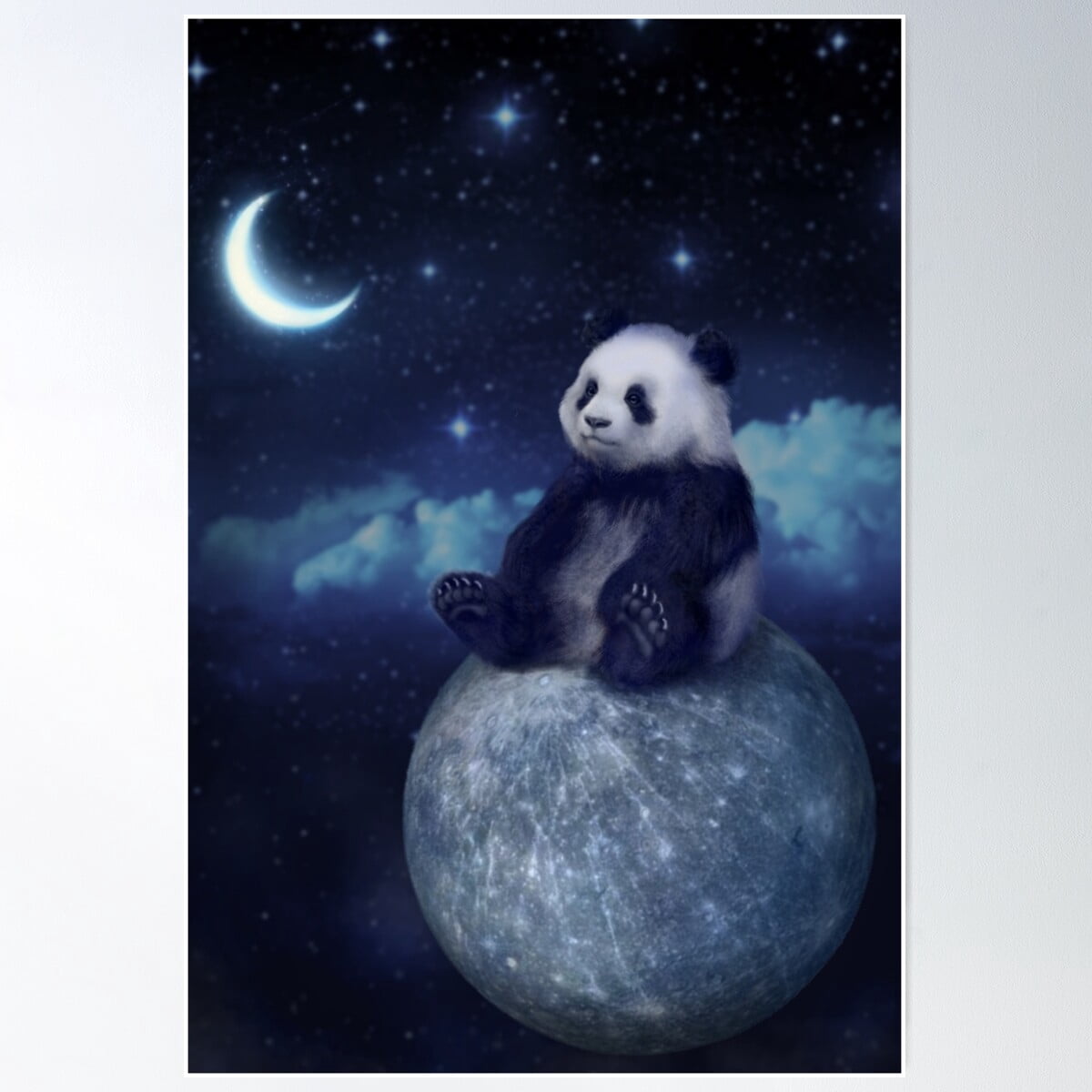 DOPAPRINT The Little Prince Panda Poster Wall Art, Modern Wall Decor NO ...