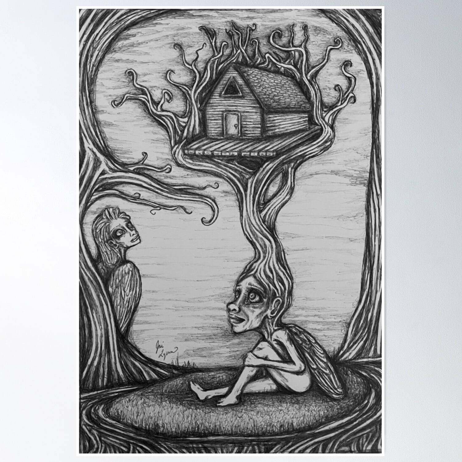 DOPAPRINT The Tree House Poster Wall Art, Modern Wall Decor NO FRAMED ...