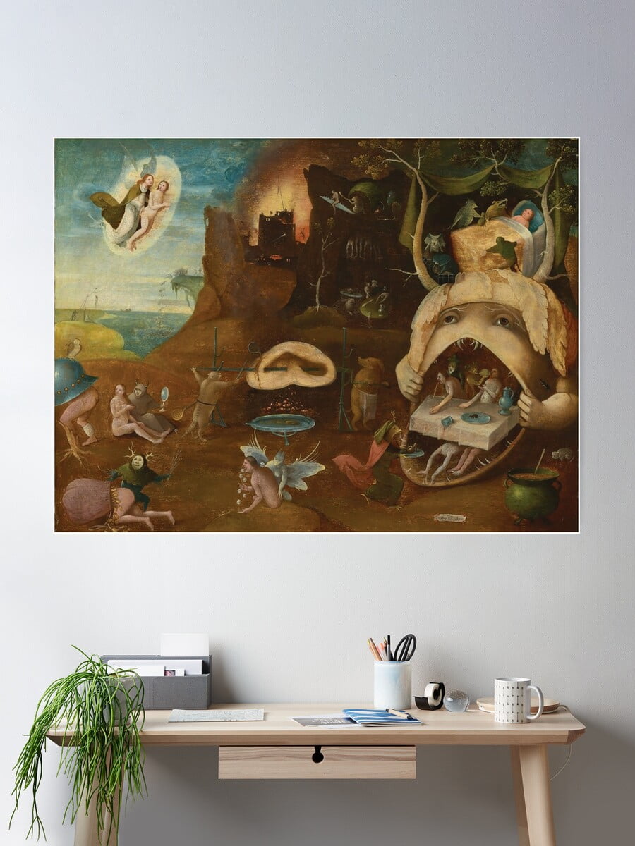 DOPAPRINT The Vision Of Tundale - Follower Of Hieronymus Bosch Poster ...