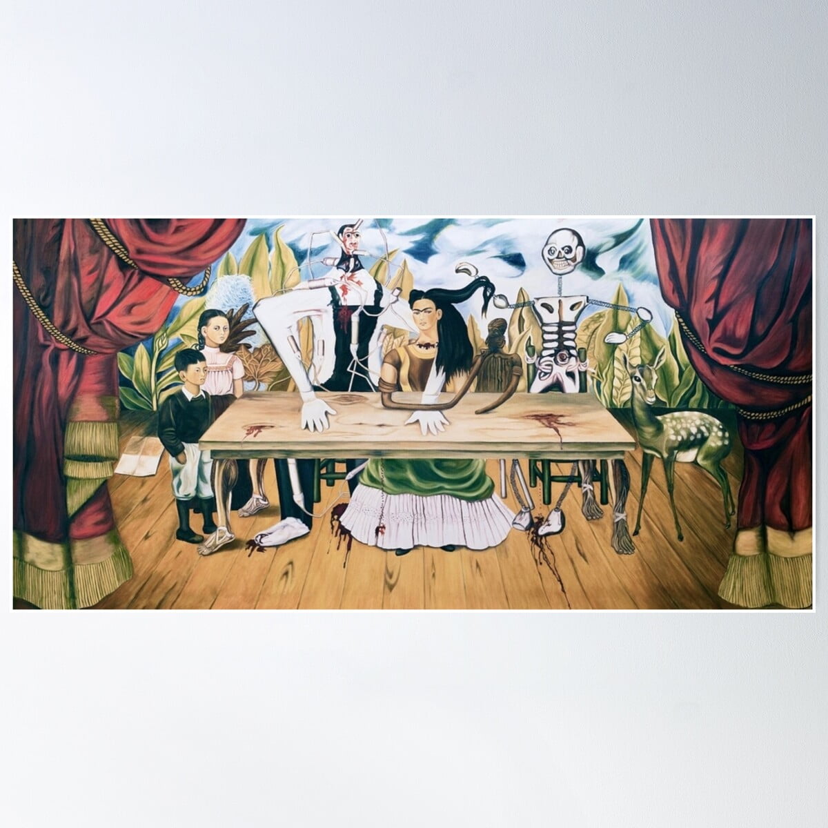 DOPAPRINT The Wounded Table (Colorful) By Frida Kahlo Poster Wall Art ...