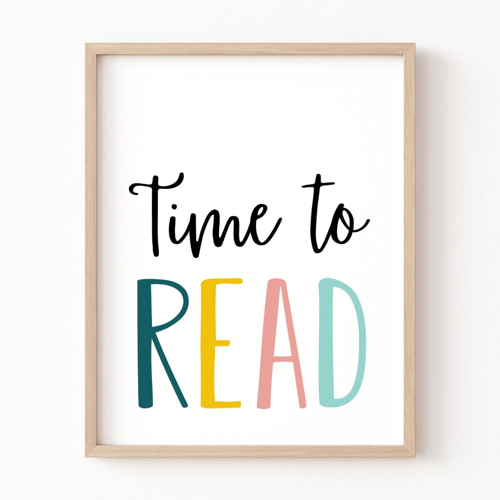 DOPAPRINT Time To Read Printable, Reading Corner, Classroom Posters ...