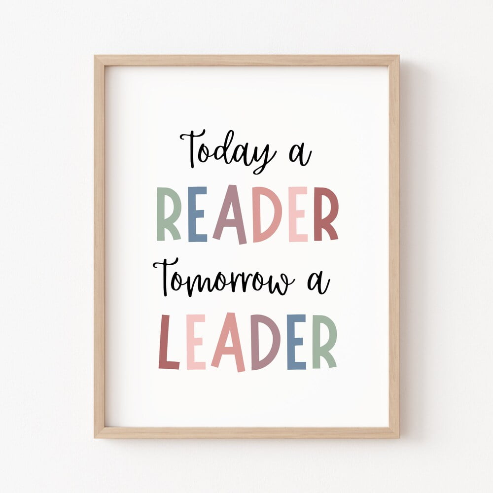 DOPAPRINT Today A Reader, Boho Classroom Decor, Reading Corner Ideas ...