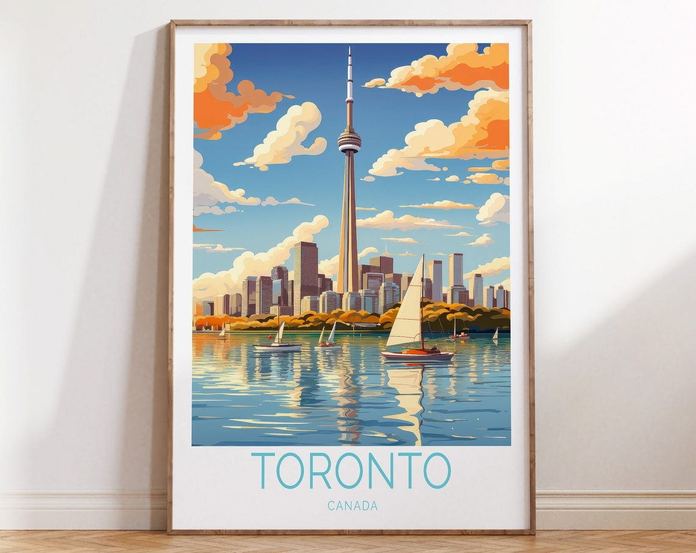DOPAPRINT Toronto Travel Poster, Toronto Travel Wall Art, Toronto ...