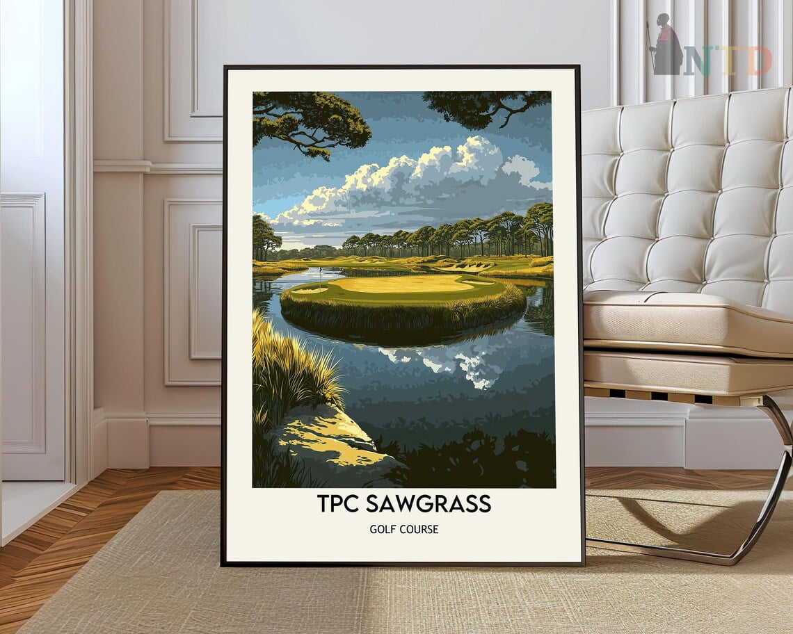 DOPAPRINT Tpc Sawgrass Print, Tpc Sawgrass Wall Art, Tpc Sawgrass ...