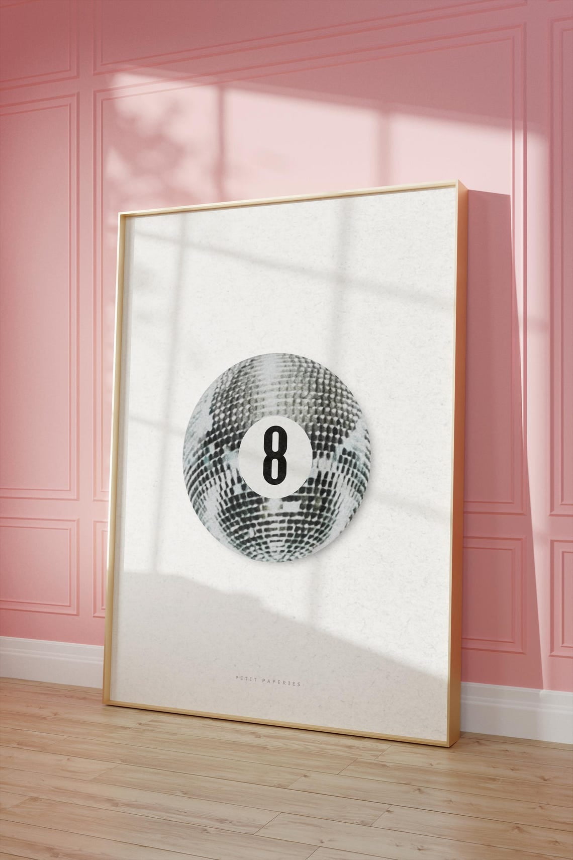 DOPAPRINT Trendy Disco 8 Ball Print Retro Disco Ball Wall Art Funky ...