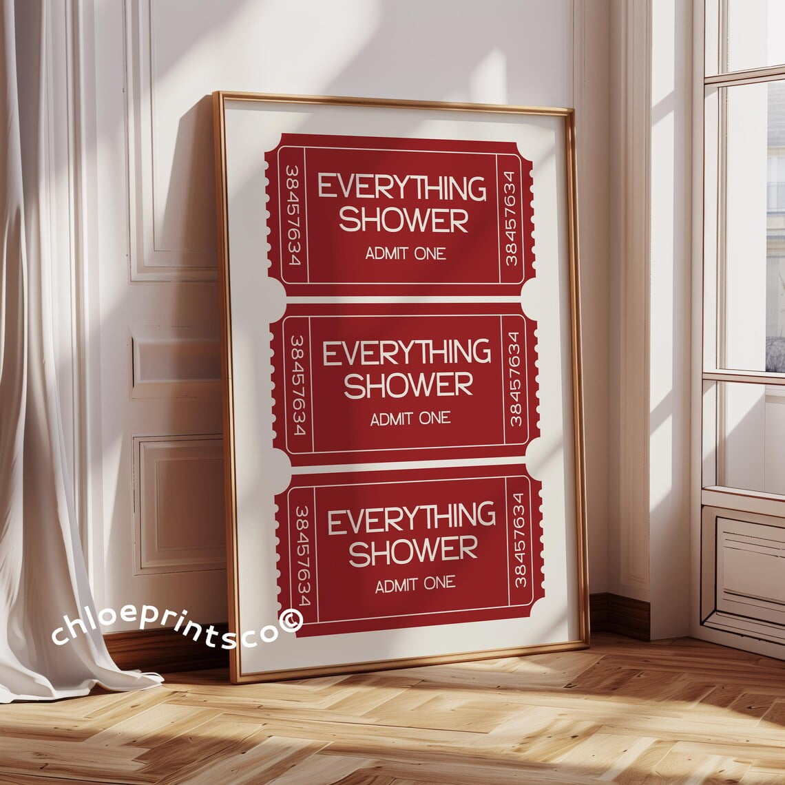DOPAPRINT Trendy Everything Shower Ticket Print, Funny Bathroom Poster ...
