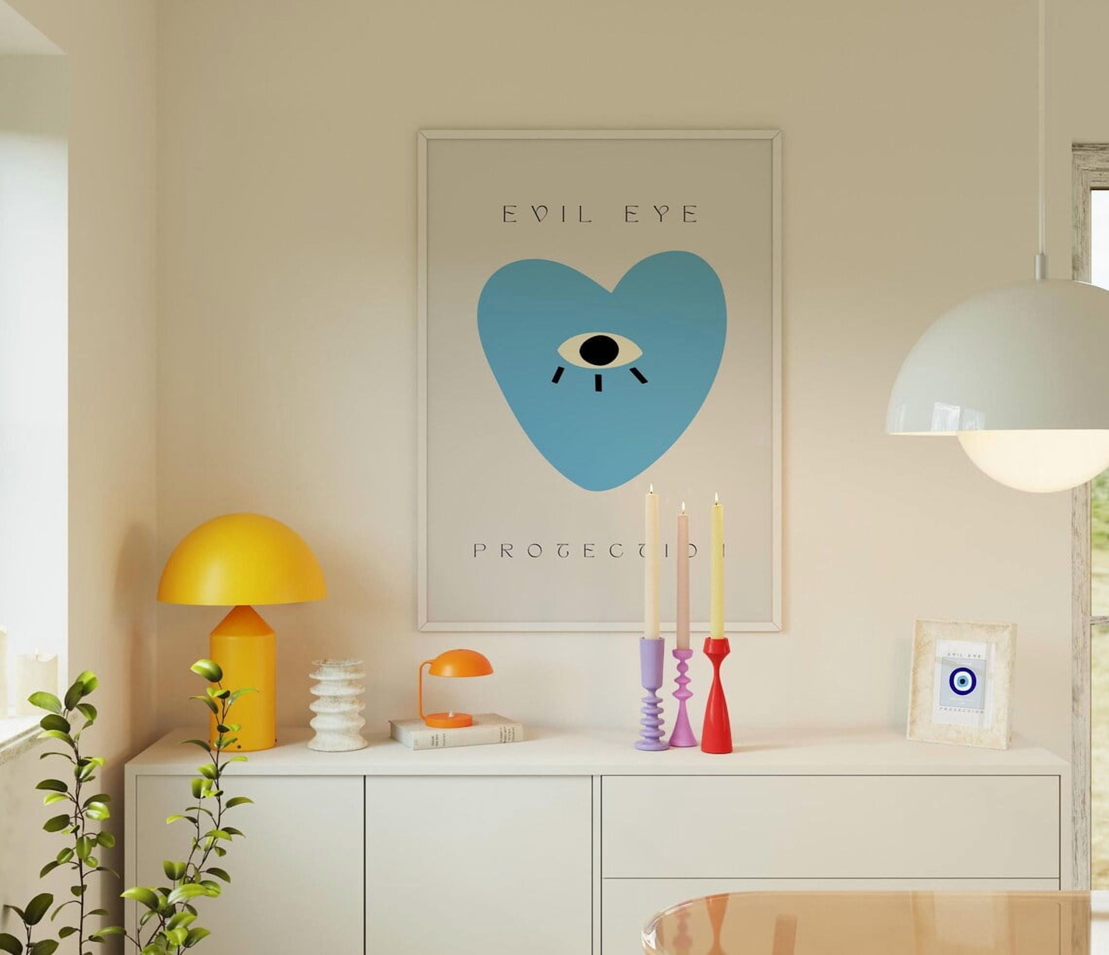 DOPAPRINT Trendy Evil Eye Protection Print-Nazar Abstract Poster ...