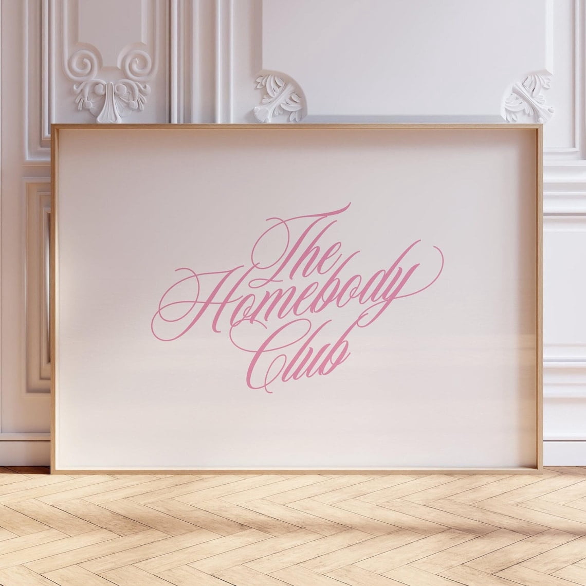 DOPAPRINT Trendy Homebody Club College Apartment Print, Coquette Decor ...