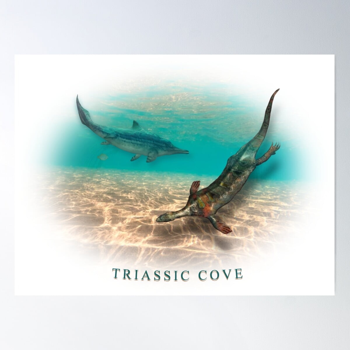 DOPAPRINT Triassic Cove Paleontology Ocean Graphic Y2K Style 2000S ...