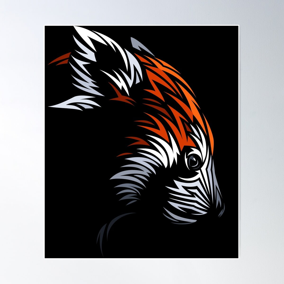 DOPAPRINT Tribal Red Panda Poster Wall Art, Modern Wall Decor NO FRAMED ...