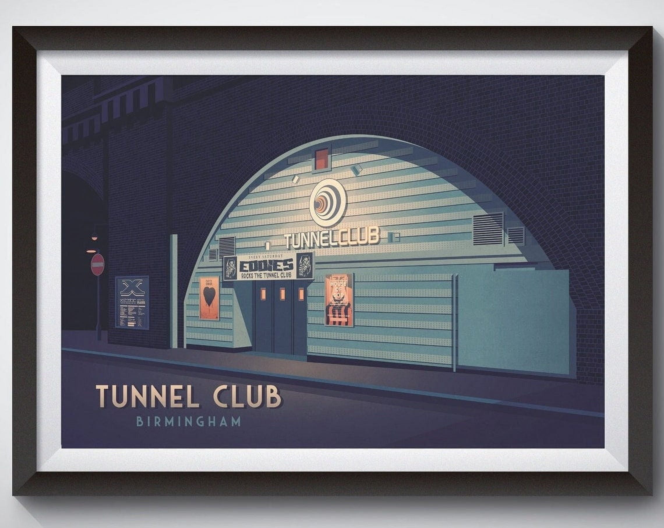 DOPAPRINT Tunnel Club Poster, Birmingham Nightclub, House Of God ...