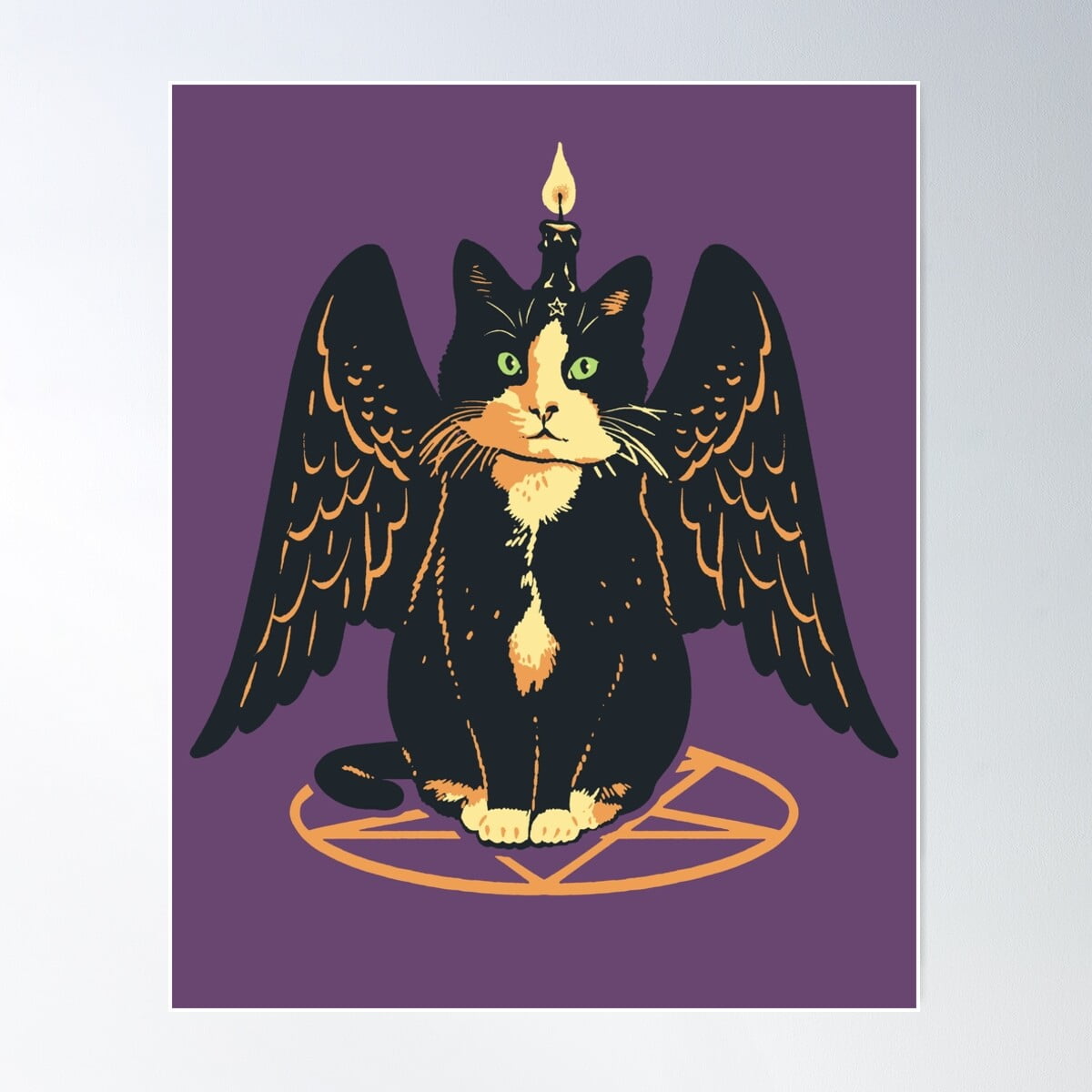 DOPAPRINT Tuxedo Baphocat Poster Wall Art, Modern Wall Decor NO FRAMED ...