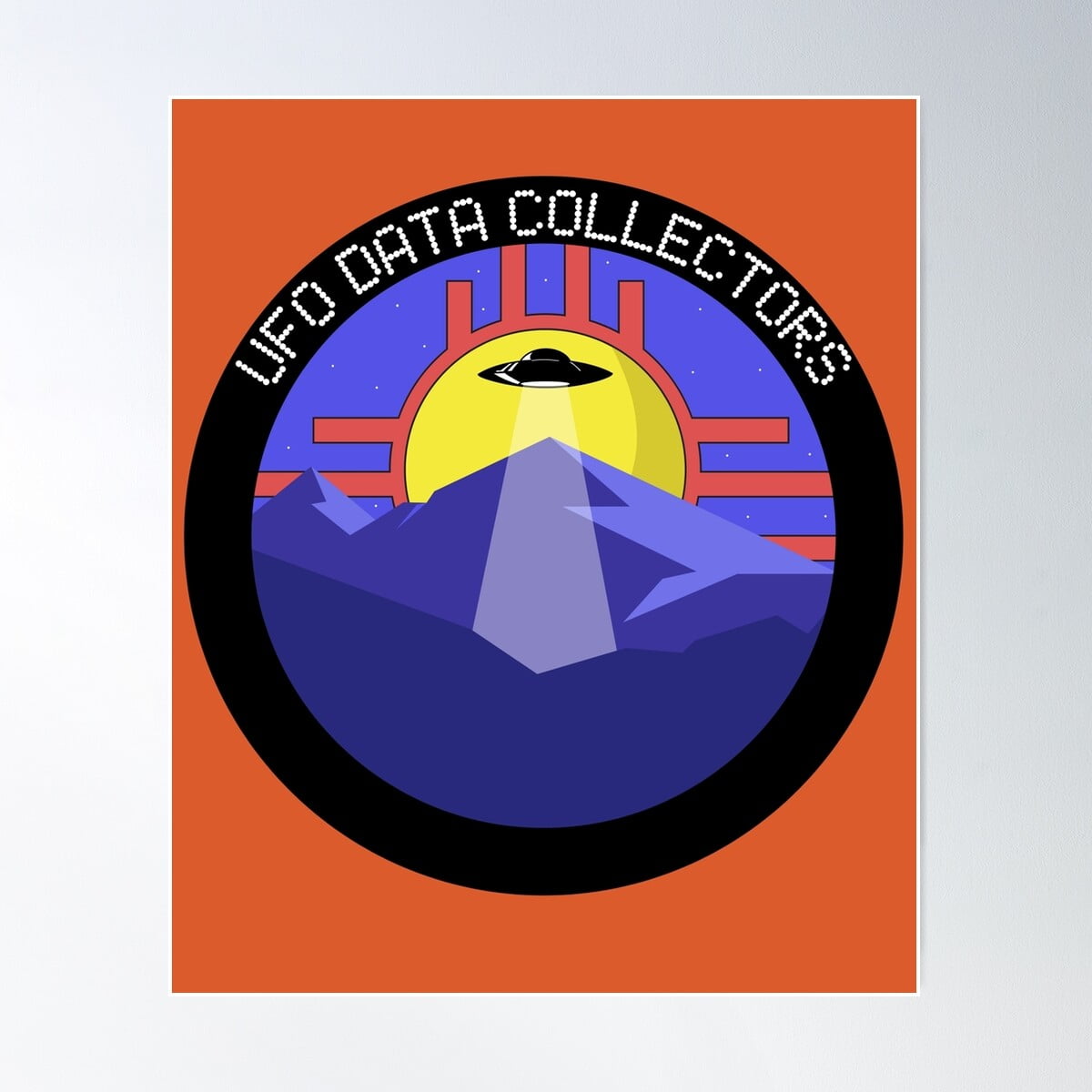 DOPAPRINT Ufo Data Collectors Poster Wall Art, Modern Wall Decor For ...