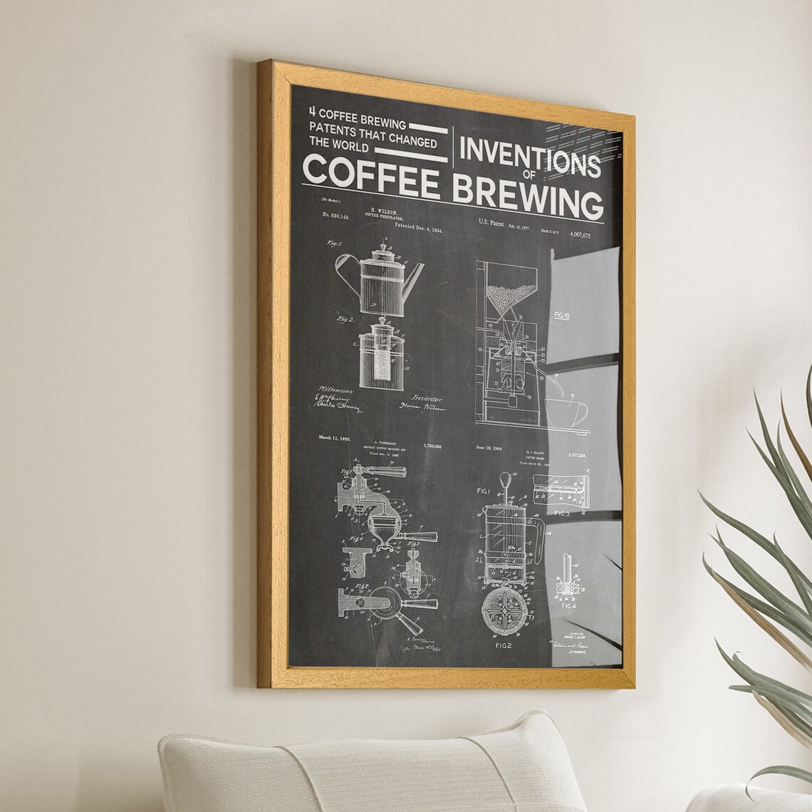DOPAPRINT Unleash Your Inner Barista: Coffee Brewing Patent Posters ...