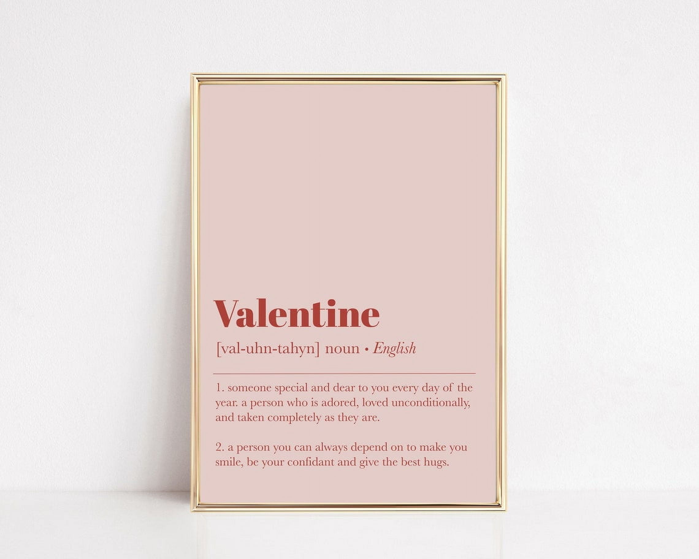 DOPAPRINT Valentine Definition Print Valentines Day Decor Valentines ...