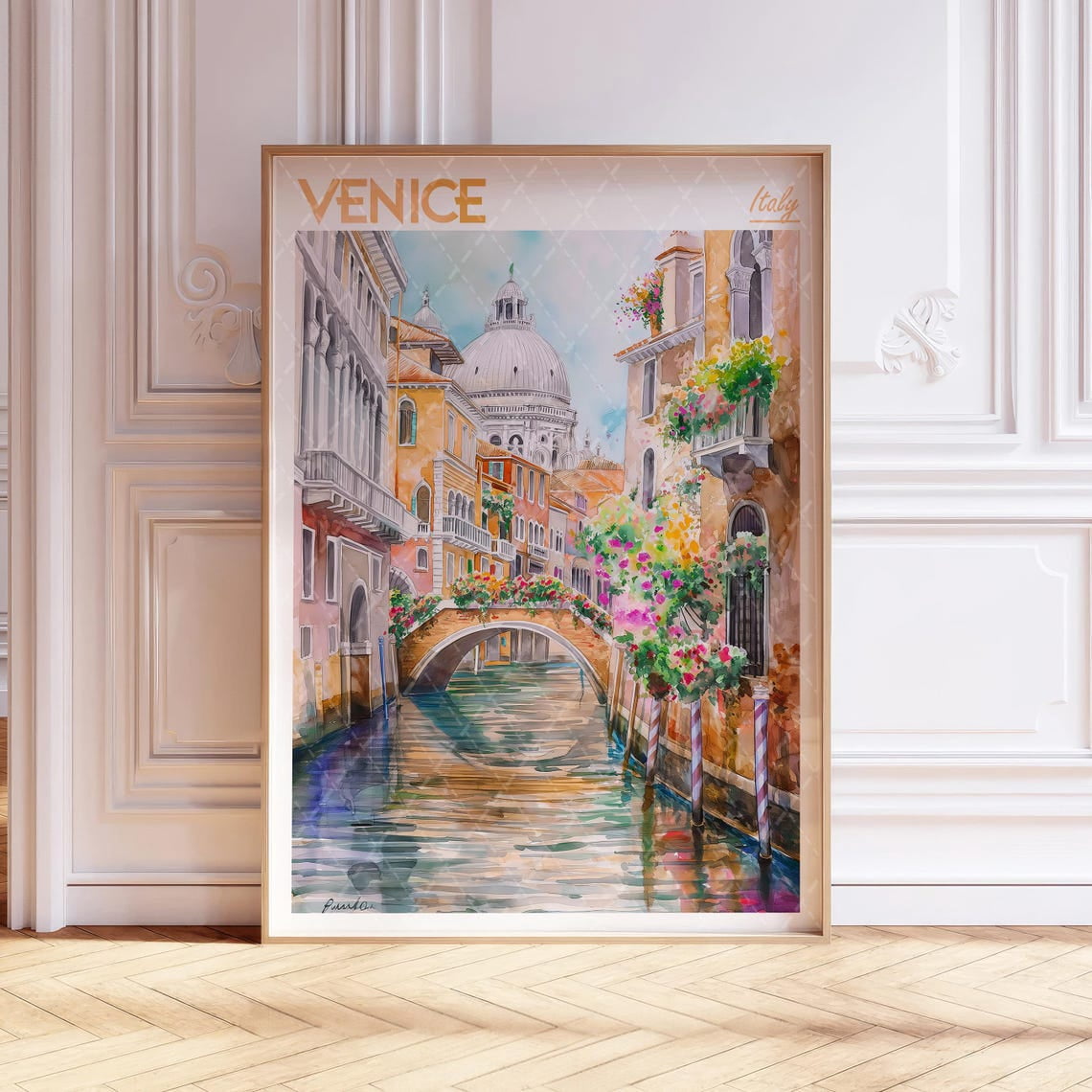 DOPAPRINT Venice Watercolor Art Print - Venice Print - Italy Travel ...