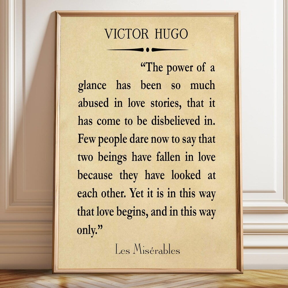 DOPAPRINT Victor Hugo Quote Les Miserables Quotes Les Miserables Poster ...