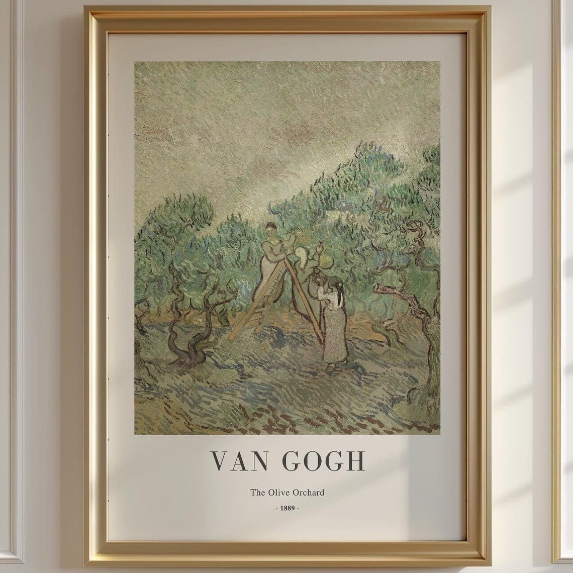 DOPAPRINT Vincent Van Gogh - The Olive Orchard 1889 - Framed Wall Art ...