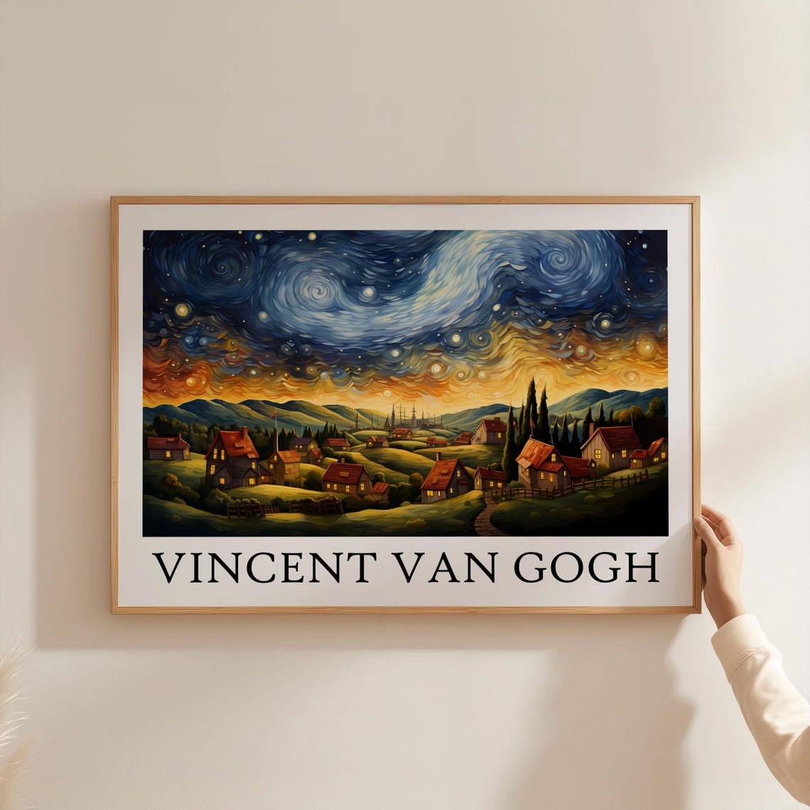 DOPAPRINT Vincent Van Gogh Poster - Starry Night - Classic Art Painting ...