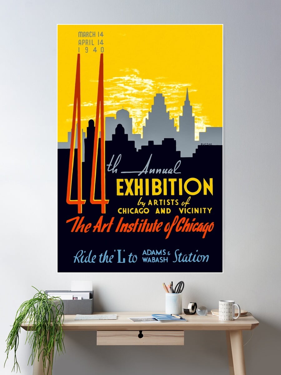 DOPAPRINT Vintage Americana - Chicago Wpa Art Poster From 1940 Poster ...