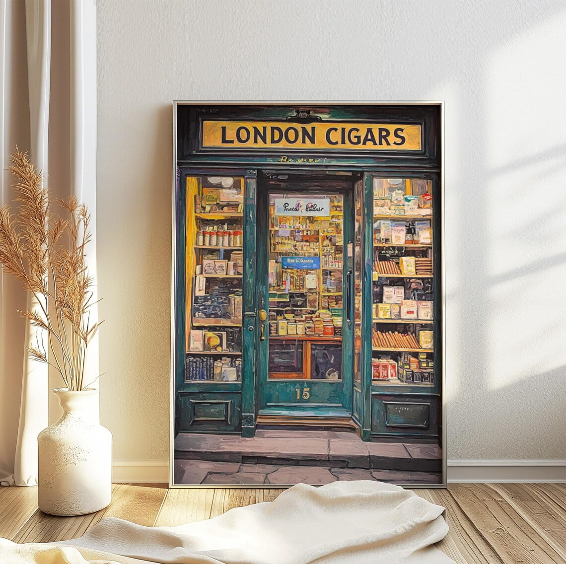 DOPAPRINT Vintage Cigar Poster, Cigar Shop Print, Cigar Room Art, Retro ...
